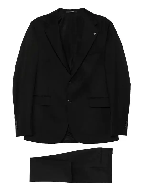 Tagliatore Virgin-wool Suit - Black