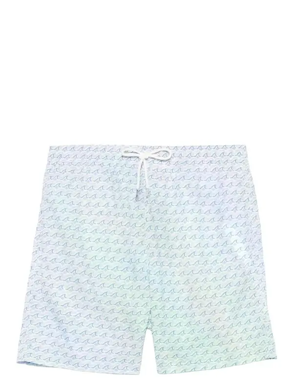 Paul & Shark Graphic-print Swim Shorts - Blue