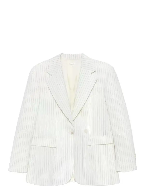 P.a.r.o.s.h Libra Striped Jacket - White