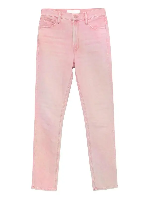 MOTHER The Dazzler Mid-rise Jeans - Pink