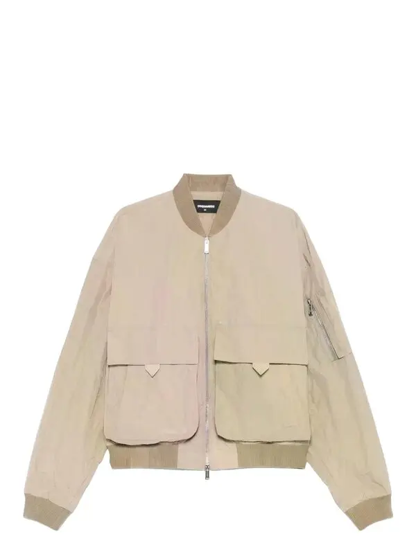 Dsquared2 Shell Bomber Jacket - Neutrals