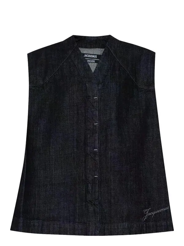 Jacquemus Salon Ne-nîmes Vest - Blue
