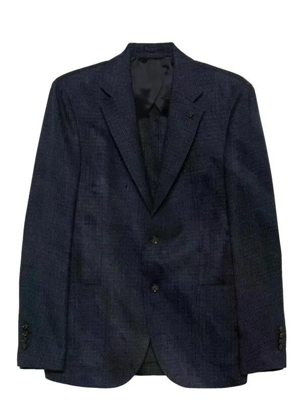 LARDINI Single-breasted Blazer - Blue