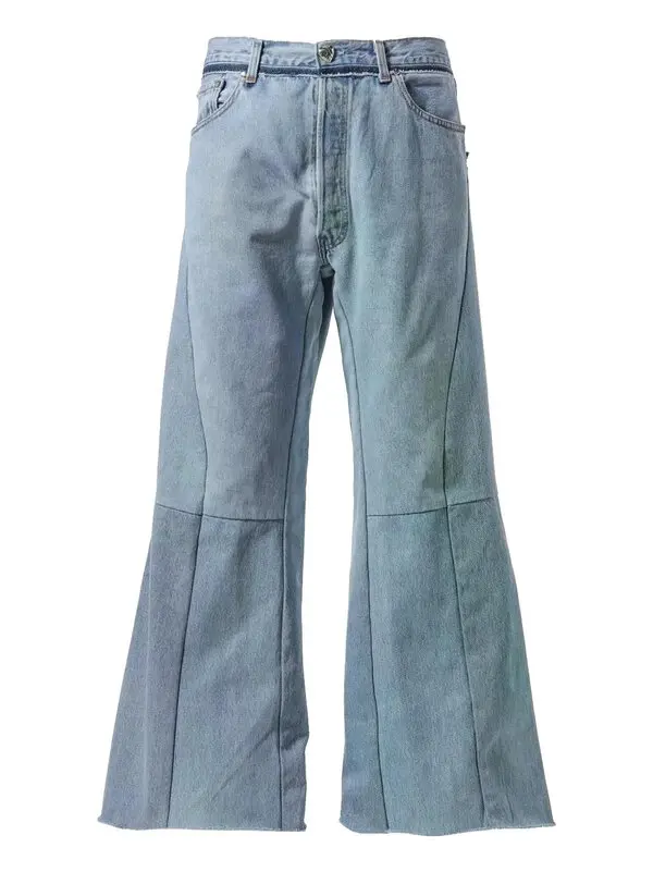 Readymade Panelled Bootcut Jeans - Blue