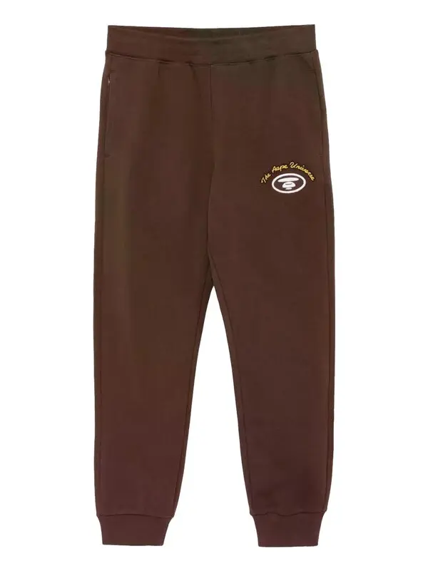 AAPE BY *A BATHING APE® Logo-patch Track Pants - Brown