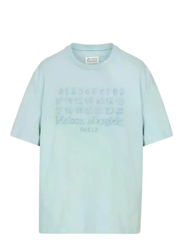 MAISON MARGIELA Numbers-motif T-shirt - Blue