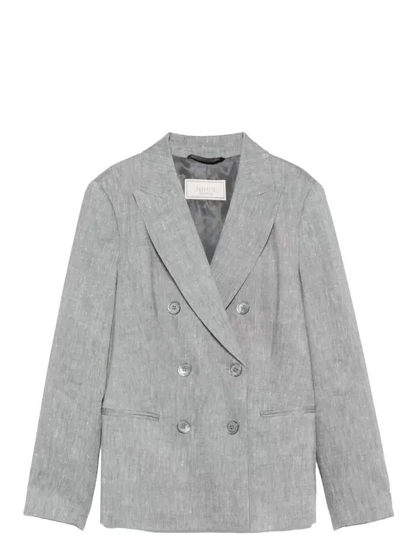 Peserico Peak-lapels Blazer - Grey