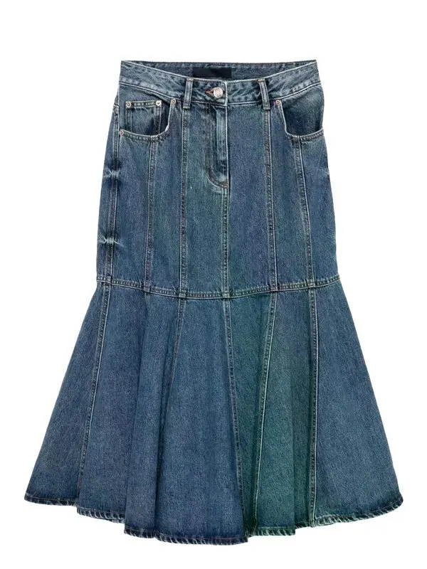 JUUN.J Denim Mermaid Skirt - Blue