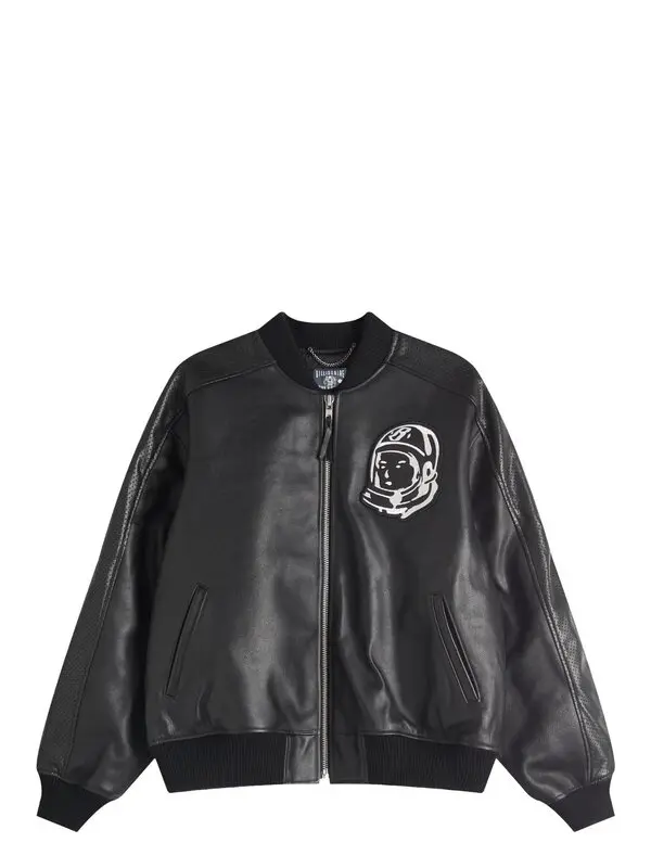 BILLIONAIRE BOYS CLUB Og Astro Leather Bomber Jacket - Black