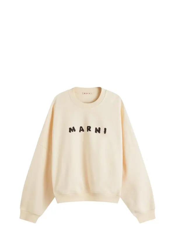 Marni Logo Sweatshirt - Ivory