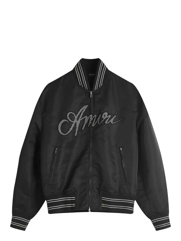 Amiri Script Bomber Jacket - Black