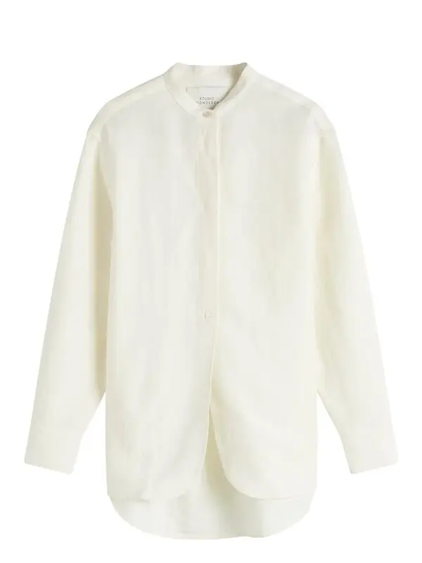 Studio Nicholson Curved Hem Shirt - Parchment