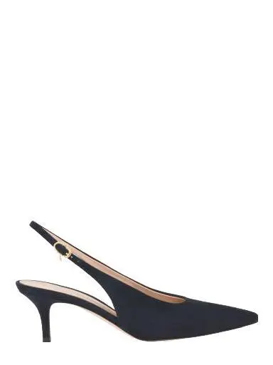 GIANVITO ROSSI Robbie Sling 55 Pumps - Blue Leather