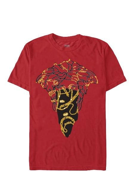 CROOKS & CASTLES Medusa Bandana Short Sleeve Graphic T-shirt - Red