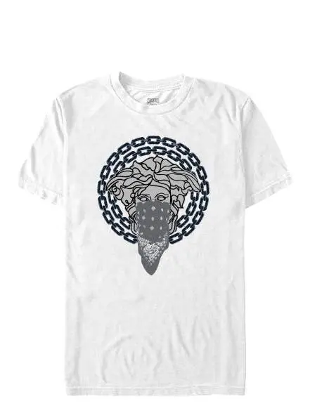 CROOKS & CASTLES Medusas Chains Graphic T-shirt - White