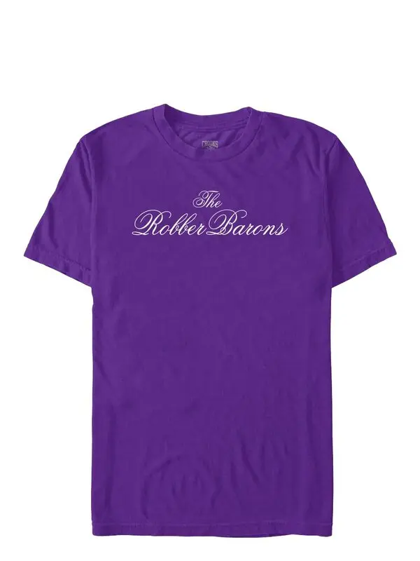 CROOKS & CASTLES The Robber Barons Front And Back Graphic T-shirt - Purple