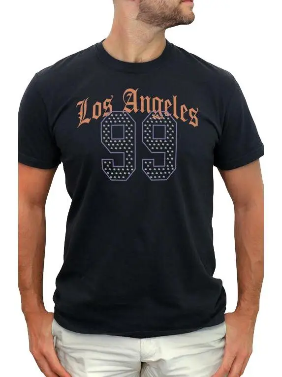 LOST GODS Los Angeles 99 Graphic T-shirt - Black