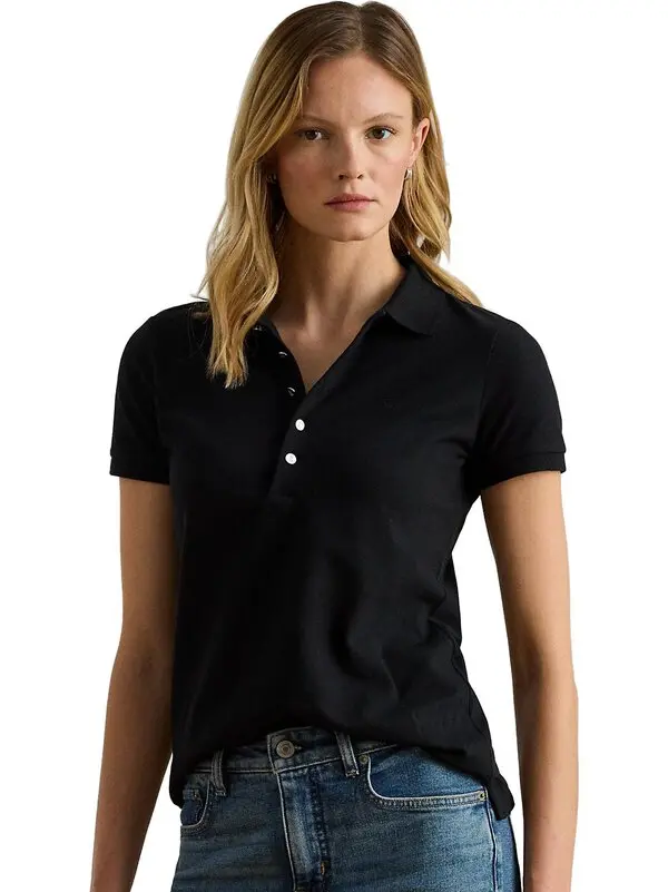 Ralph Lauren Piqué Polo Shirt - Polo Black