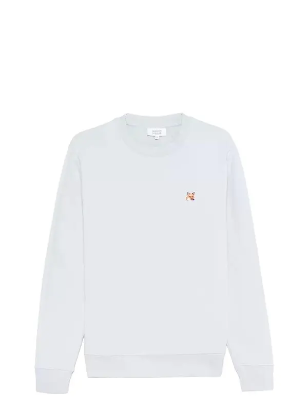 Maison Kitsuné Fox Head-patch Sweatshirt - Blue