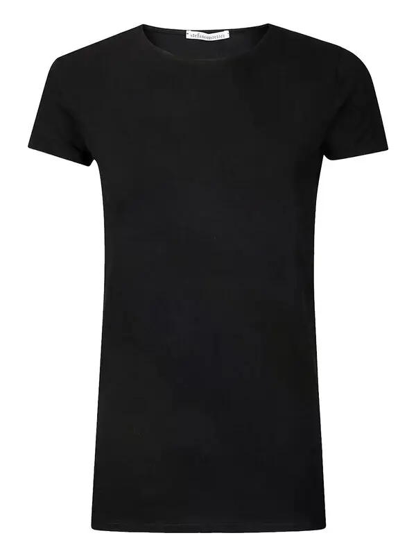 STEFANO MORTARI Crew-neck T-shirt - Black