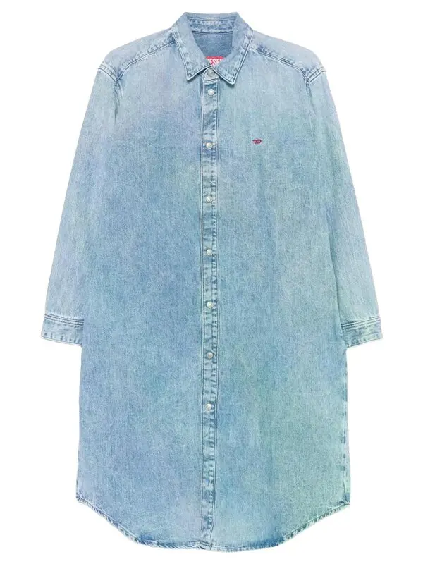 DIESEL Mini Shirt Dress - Blue
