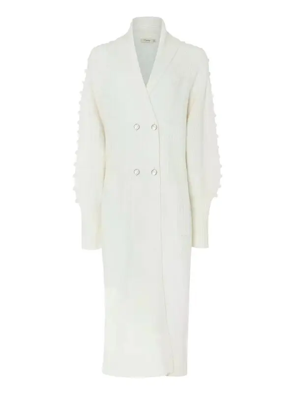 TEMPERLEY LONDON Chrissie Cardigan Coat - Neutrals