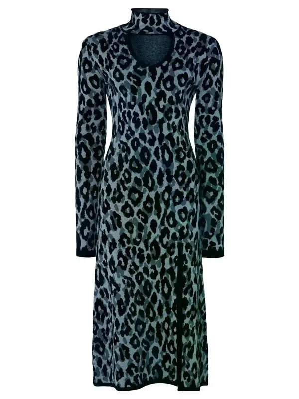 TEMPERLEY LONDON Adonis Knitted Dress - Blue