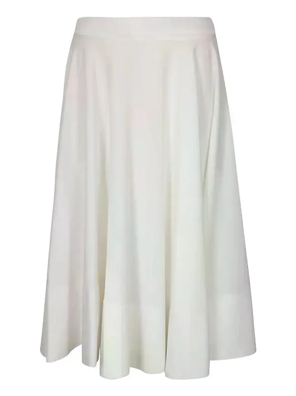 STEFANO MORTARI High-waisted Midi Skirt - White