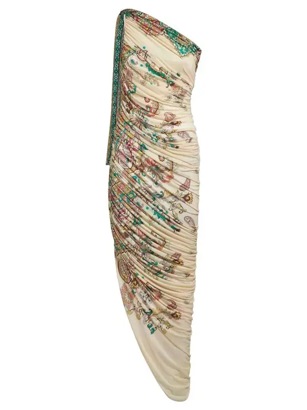 Etro Single-shoulder Maxi Dress - Neutrals