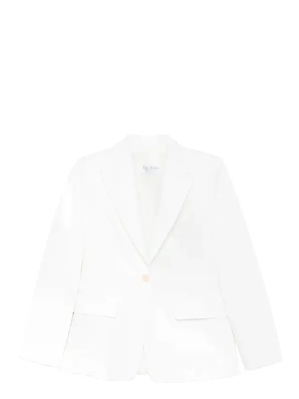 Max Mara Single-breasted Blazer - White