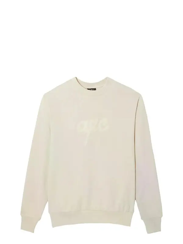 A.p.c. Logo-print Sweatshirt - Neutrals