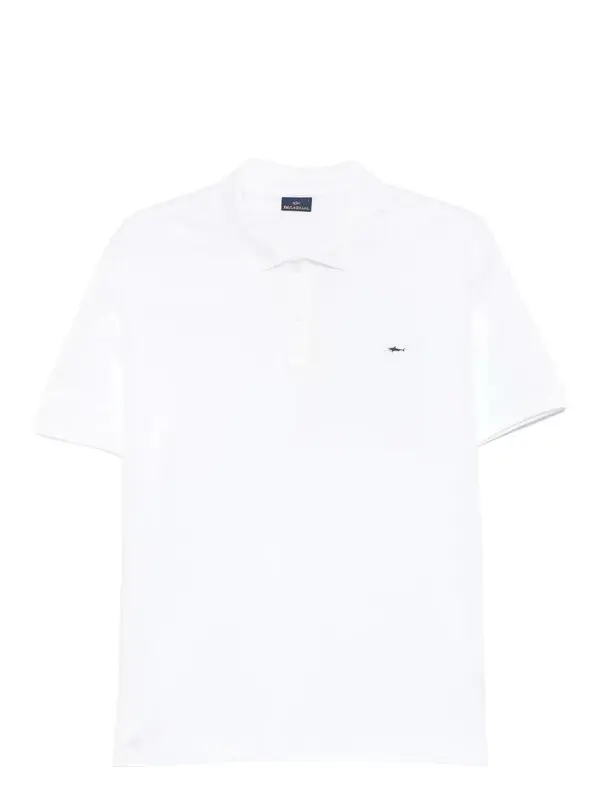 Paul & Shark Logo-patch Polo Shirt - White