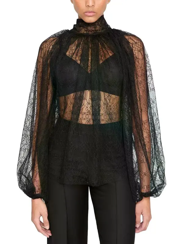 ATU BODY COUTURE Lace Shirt - Black