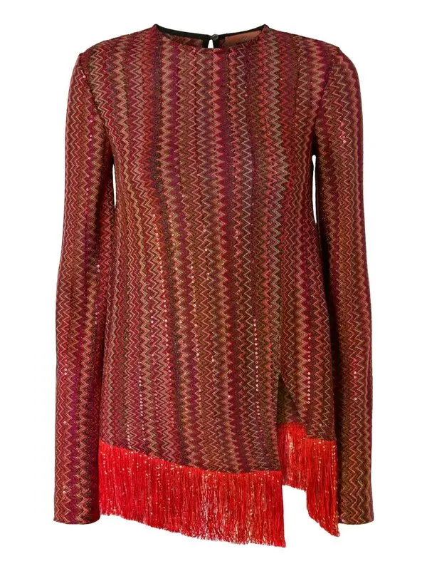 Missoni Zigzag Blouse - Red