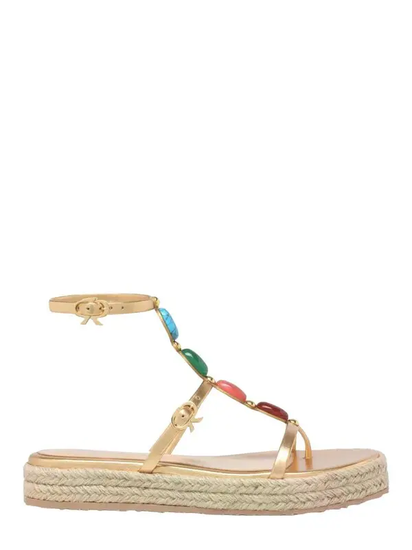 GIANVITO ROSSI Shanti Beach Espadrilles - Gold