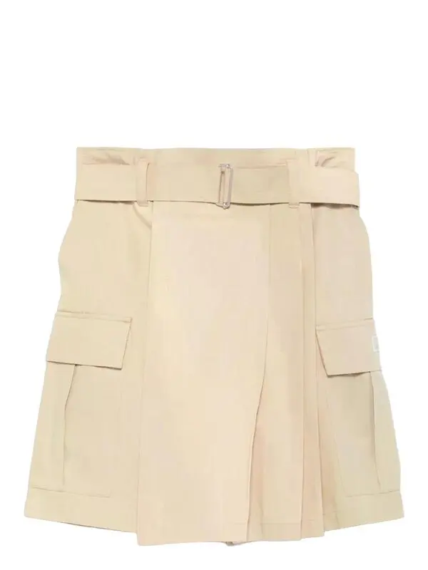 Kenzo Asymmetric Cargo Skirt - Neutrals