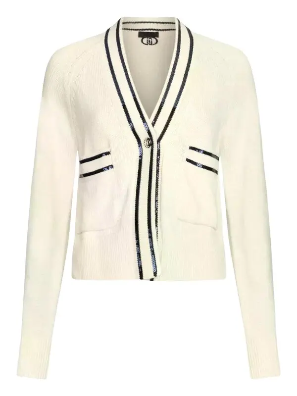 Liu Jo Sequined Cardigan - White