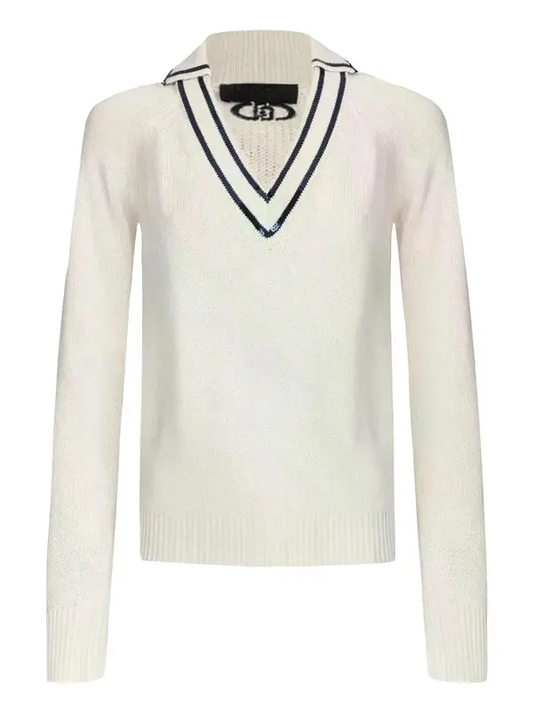 Liu Jo Cotton Sweater - White