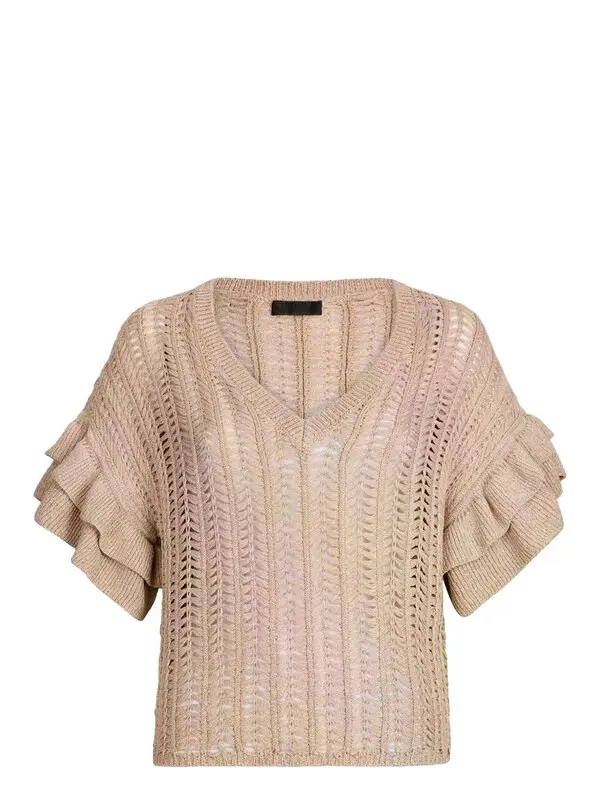 Liu Jo Fine-knit T-shirt - Neutrals