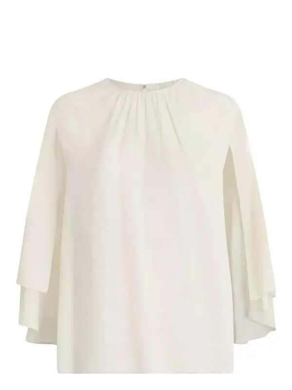 Liu Jo Belted Crepe De Chine Blouse - White