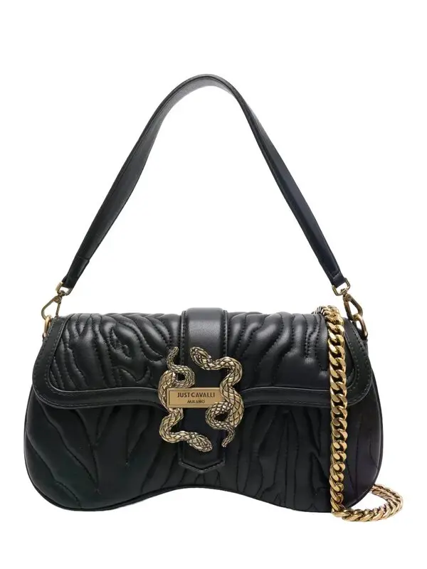 Just Cavalli Quilted Shoulder Bag - Black