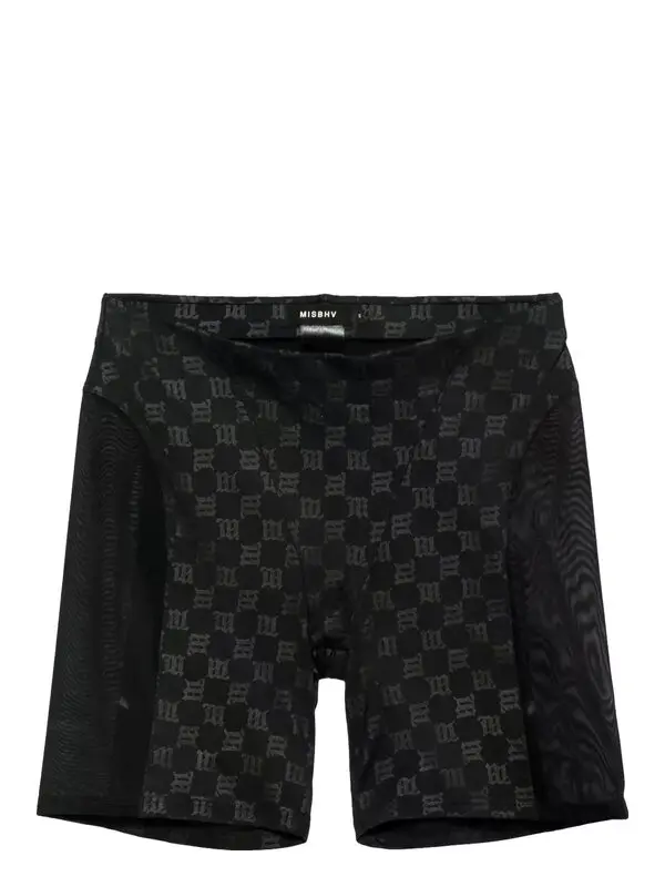 MISBHV Monogram Biker Shorts - Black