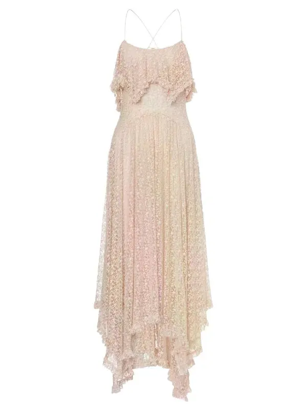 Philosophy Di Lorenzo Serafini Lace Midi Dress - Pink