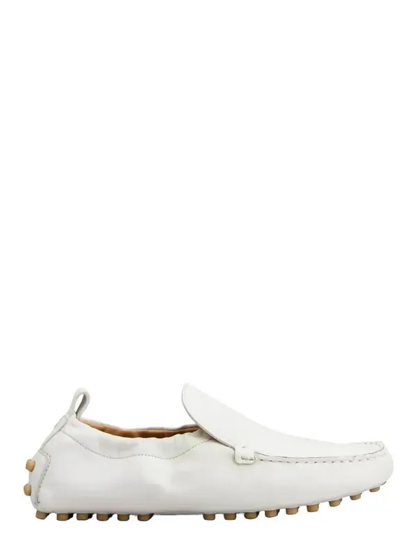 TOD'S Leather Loafers - White