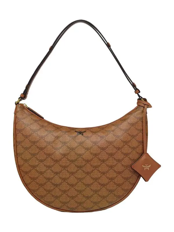 Mcm Ascending Moon Shoulder Bag - Brown