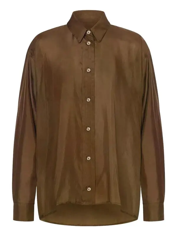 Philosophy Di Lorenzo Serafini Silk Shirt - Brown