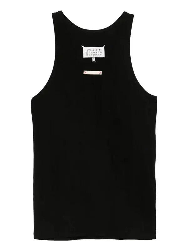 MAISON MARGIELA Ribbed-knit Tank Top - Black