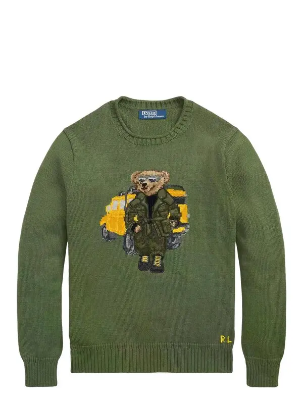 Polo Ralph Lauren Bear-motif Sweater - Green