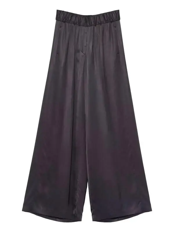 Peserico Pleated Wide-leg Trousers - Blue