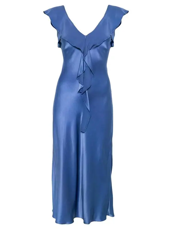 Dorothee Schumacher Sense Of Shine Midi Dress - Blue